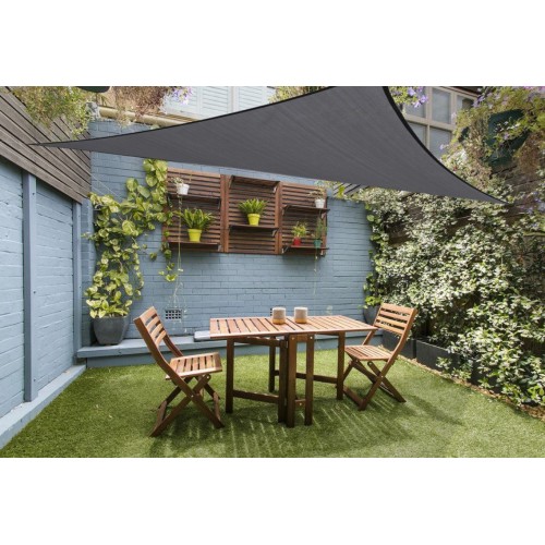 3m x 3m x3m Sun Shade Sail-Gray