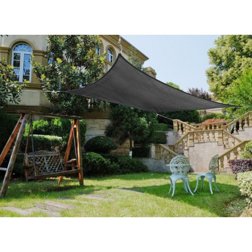 4m x 6m Sun Shade Sail-Gray
